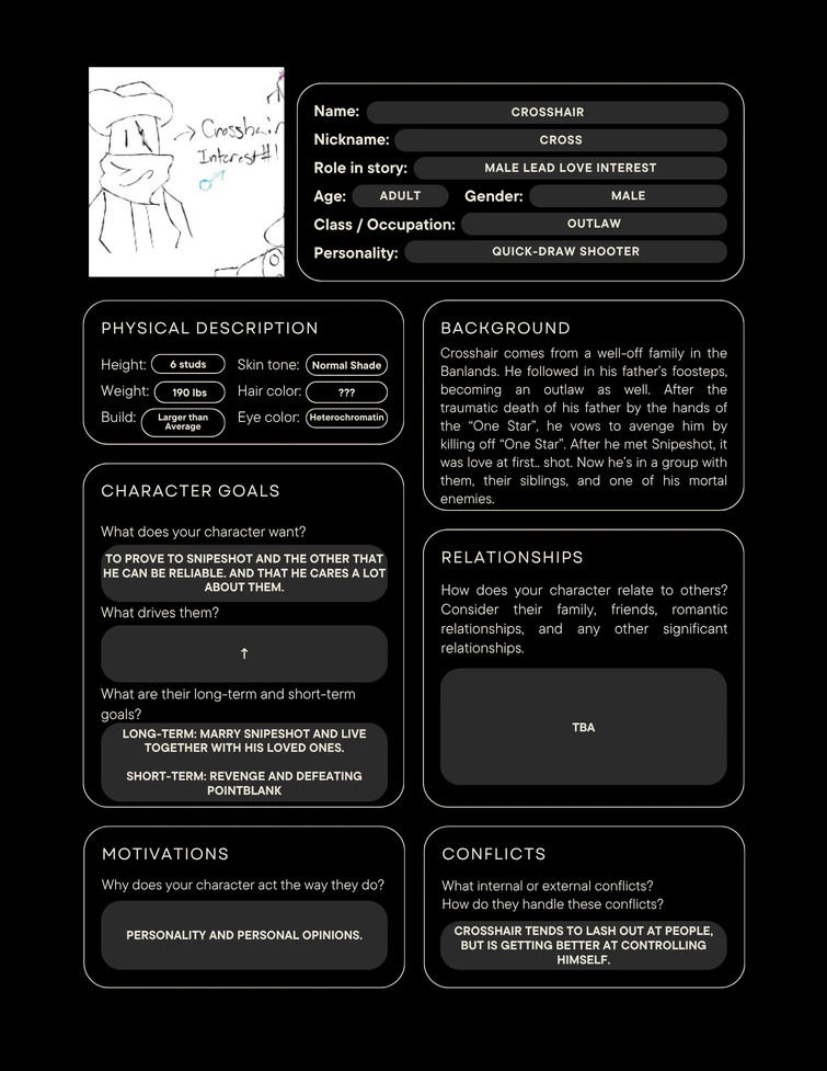 OC Character Sheets mwahahhahahah... | Fandom
