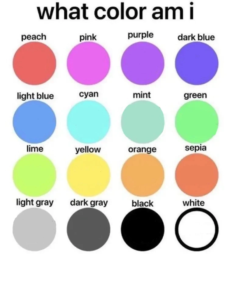 what color am I | Fandom