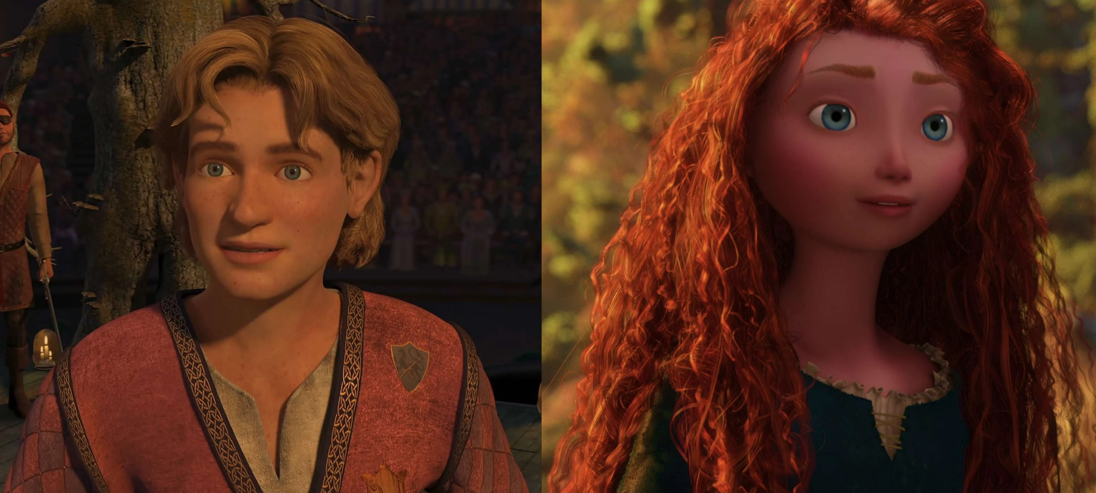 Shrek x Brave - crossover AU theory: Arthur x Merida | Fandom