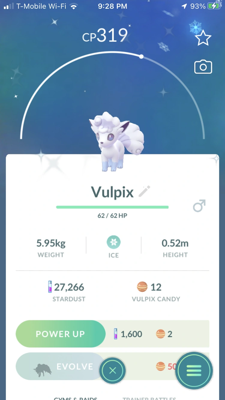I got a shiny Alolan Vulpix in Pokémon Go! | Fandom