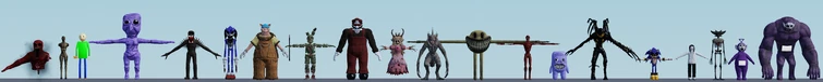 monsters height chart | Fandom