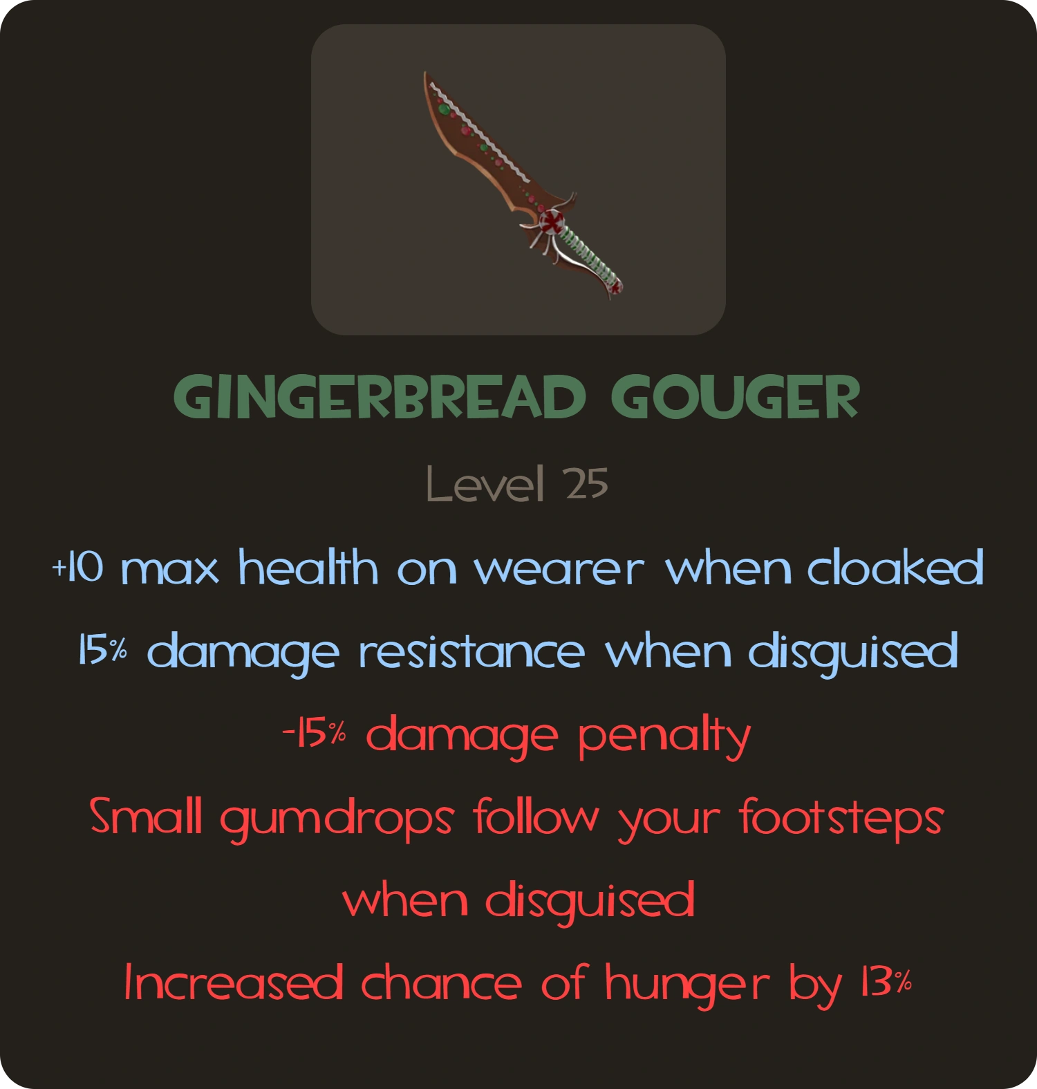 Gingerbread Gouger - Agent Knife (compared to stock Knife) | Fandom
