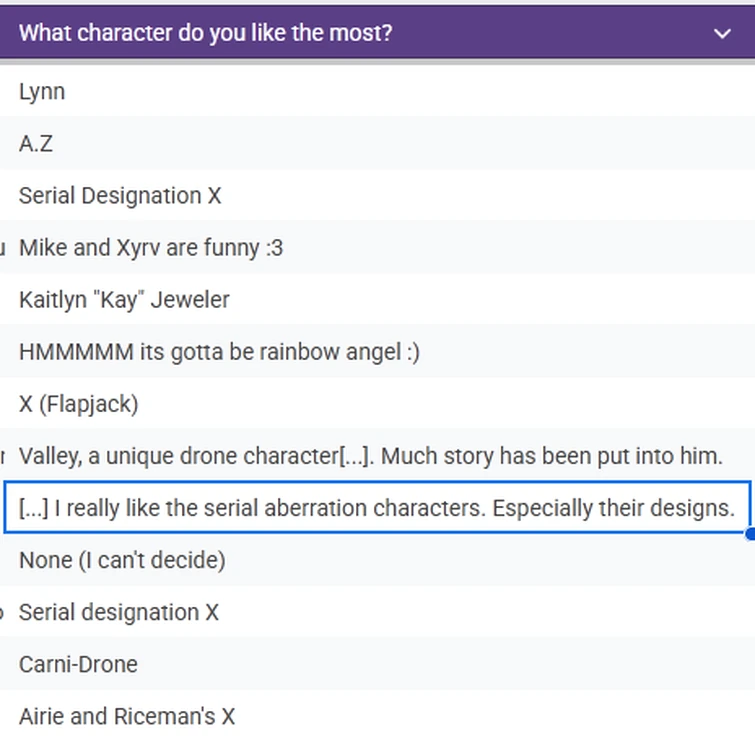 MoD poll results | Fandom