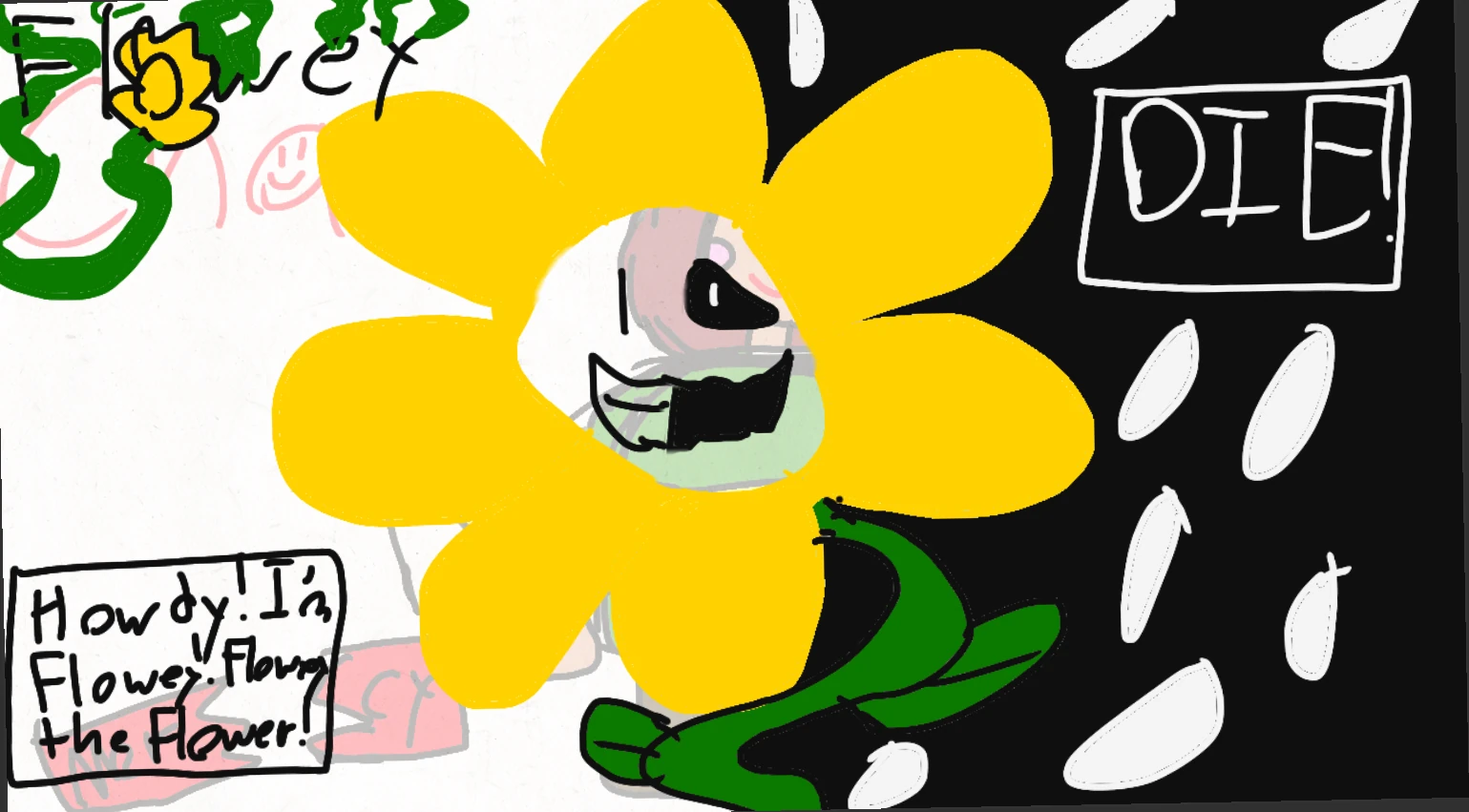 Flowey ART!!!!!!! MUAHAHAHAHAHAHAHAHAHAHAHAHAHAHAH | Fandom