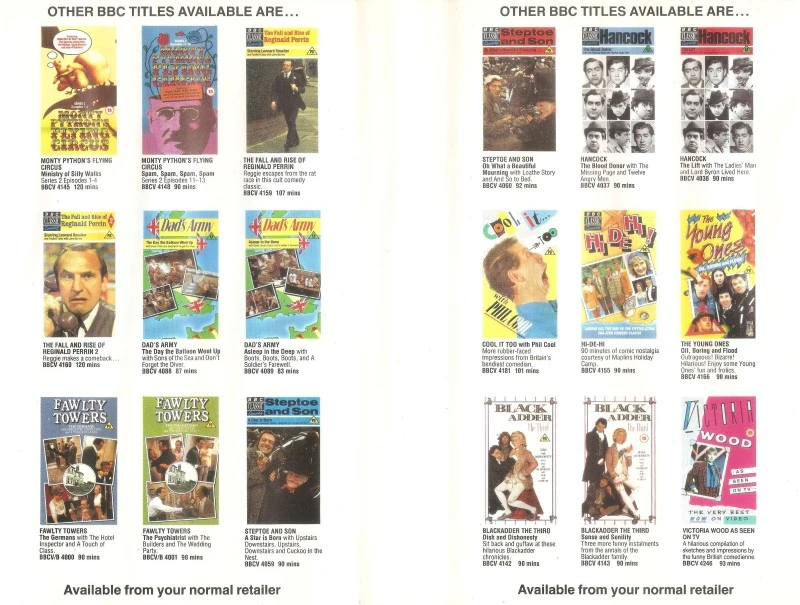 BBC Comedy Inlay Promo 1989 | BBC Video (UK) Wiki | Fandom