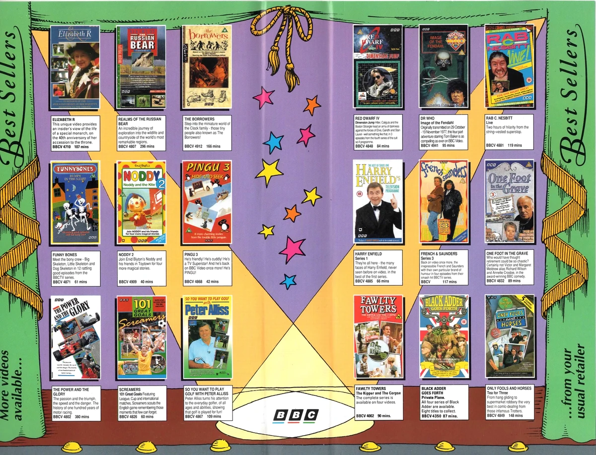 BBC Best Sellers Inlay Promo 1993 | BBC Video (UK) Wiki | Fandom