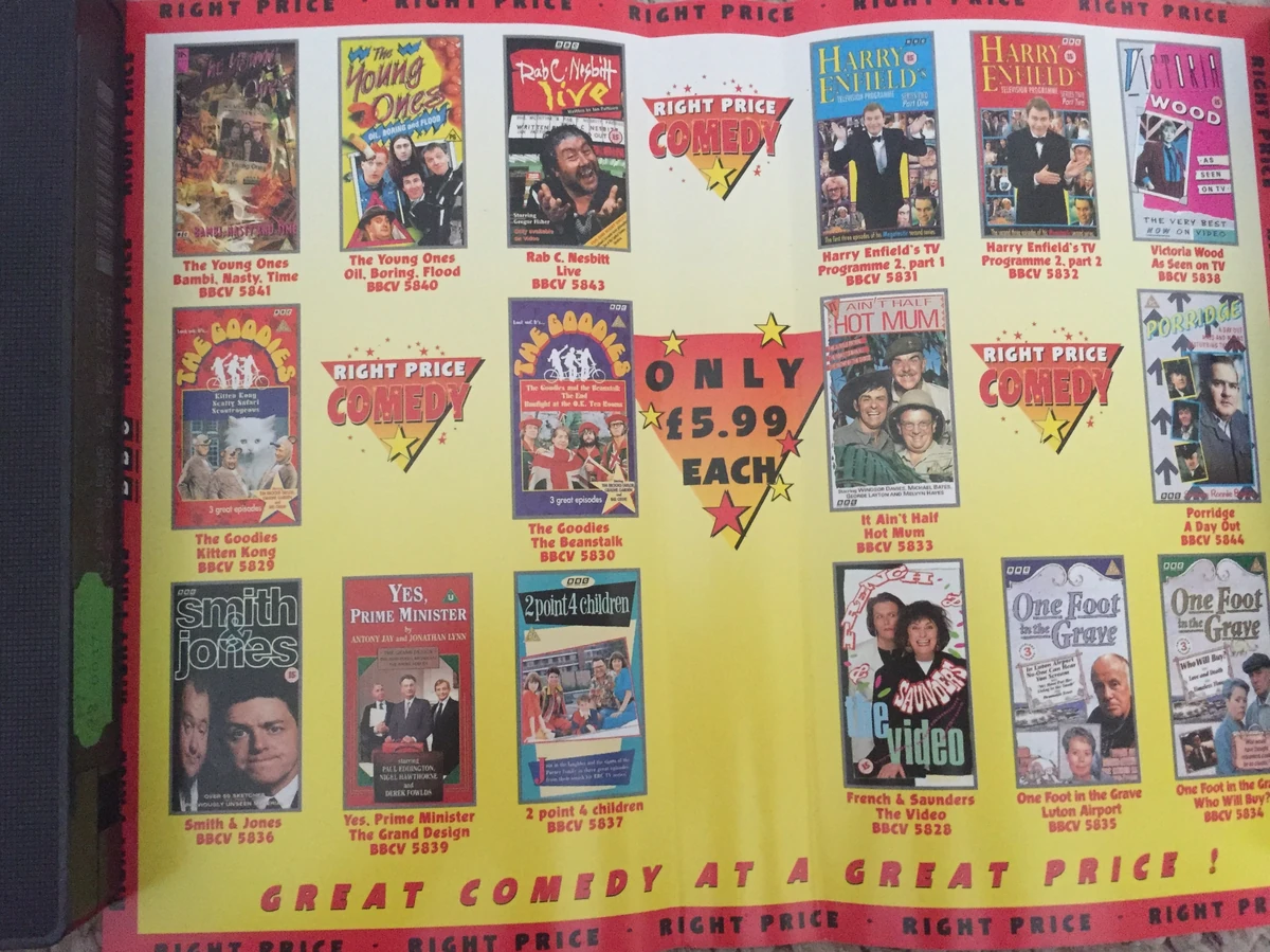 BBC Right Price Comedy Inlay Promo 1996 | BBC Video (UK) Wiki | Fandom