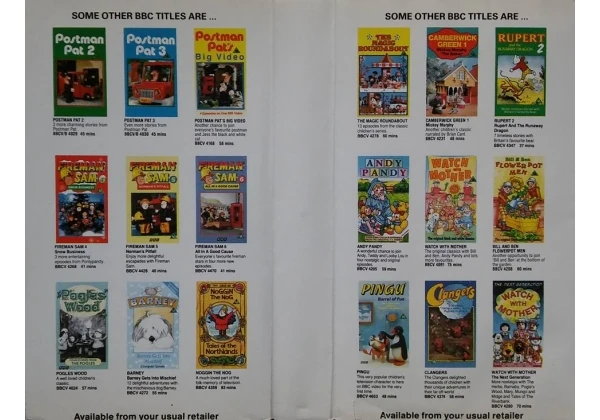 BBC Children's Inlay Promo 1991 | BBC Video (UK) Wiki | Fandom