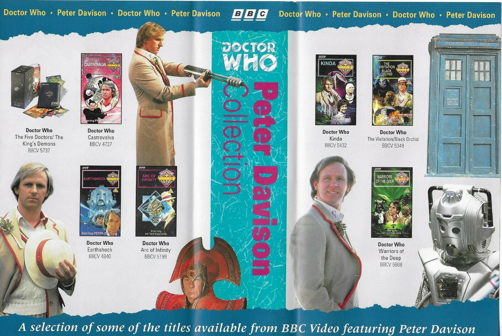 BBC Doctor Who Peter Davison Inlay Promo 1997 | BBC Video (UK) Wiki ...