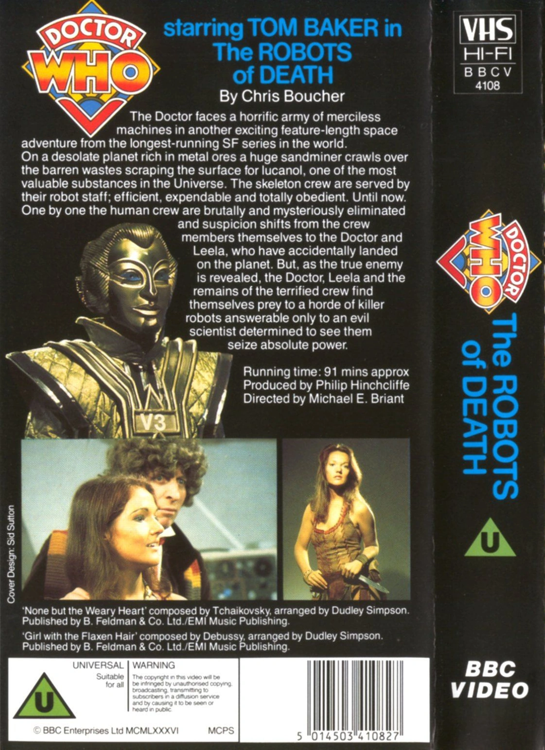 Doctor Who - The Robots of Death (VHS) | BBC Video (UK) Wiki | Fandom
