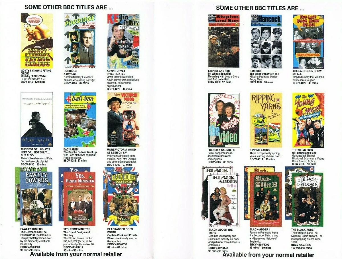 BBC Comedy Inlay Promo 1991 | BBC Video (UK) Wiki | Fandom