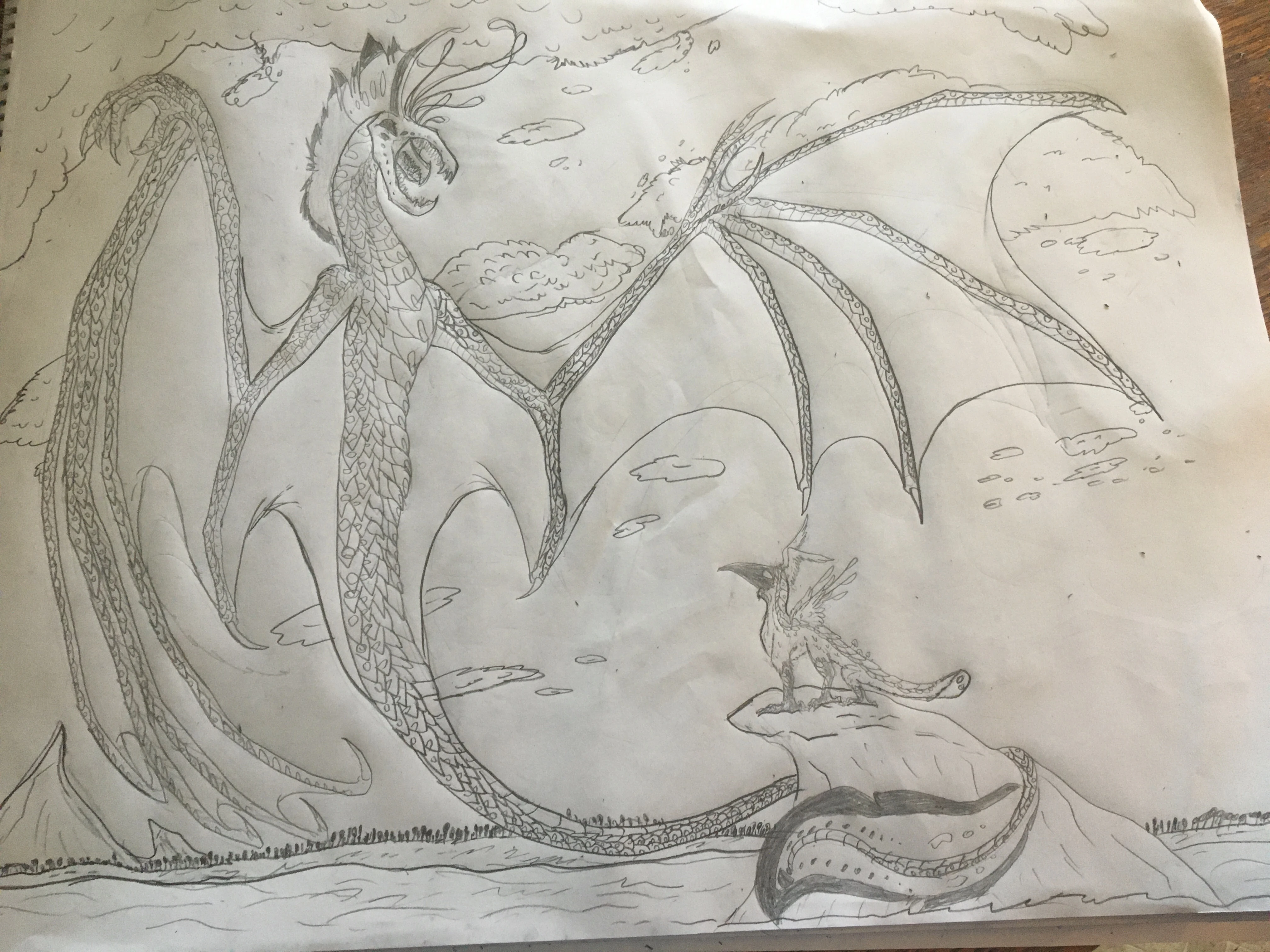 Winged kion comes across minawii/pero hybrid: FINISHED DRAWING | Fandom