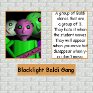 Blacklight Baldi Gang | Baldi's Basics Character Calamity Series Wiki ...