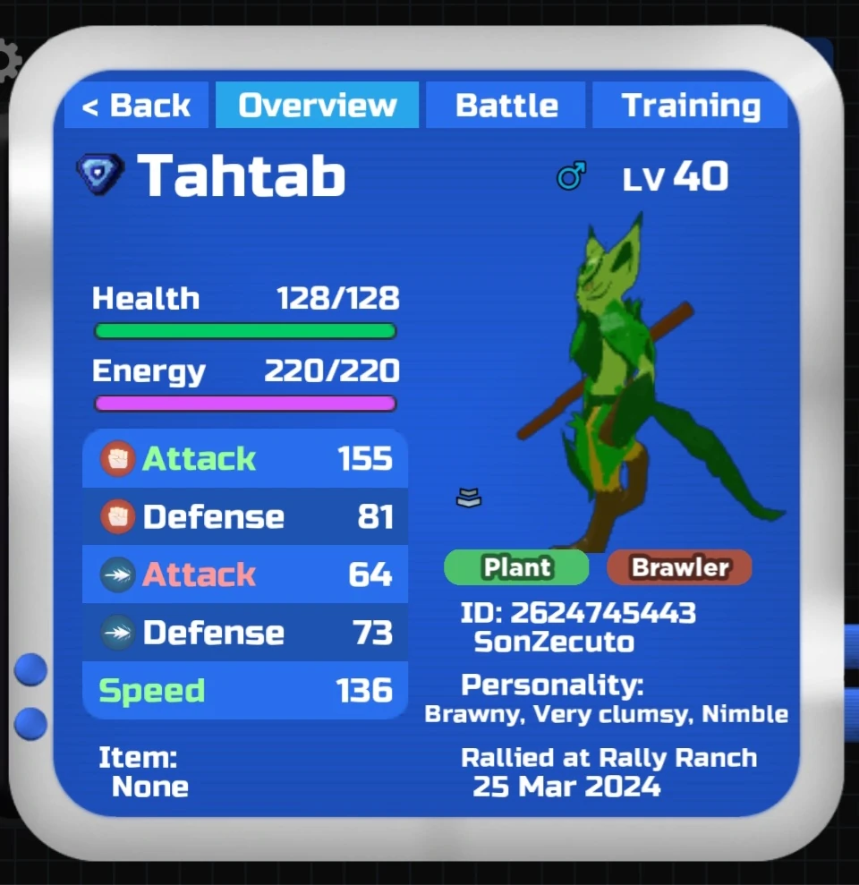 What last move should I put on TahTab? And what item should I put on it ...