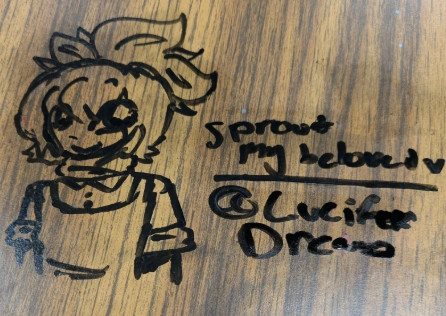 human sprite doodle i made on the desk with a whiteboard marker | Fandom