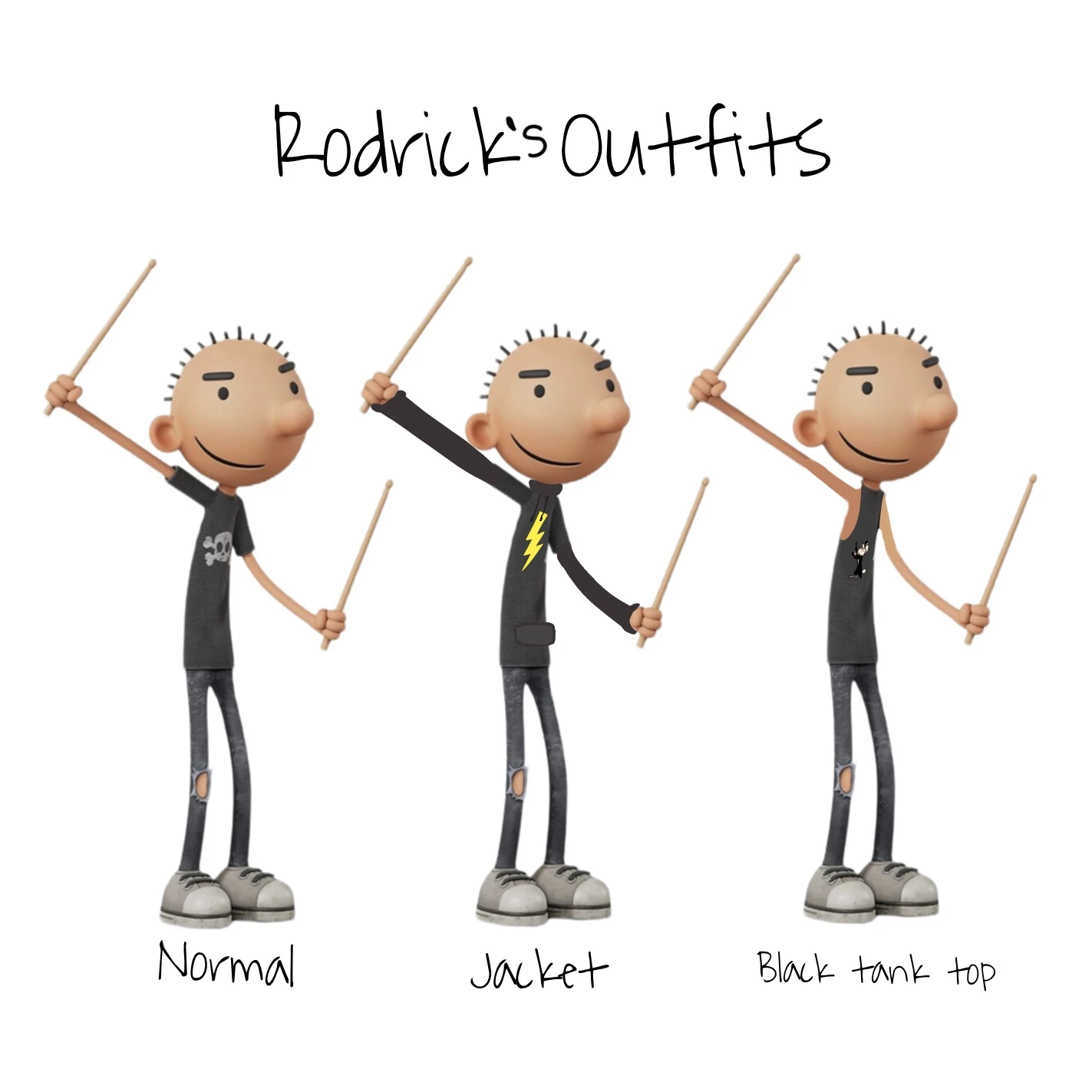 Diary of a Wimpy Kid: Rodrick Rüles - Rodrick's Outfits | Fandom