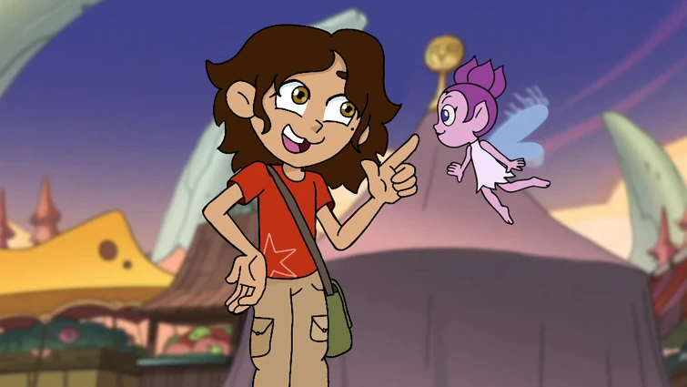 i drew myself over luz :] | Fandom