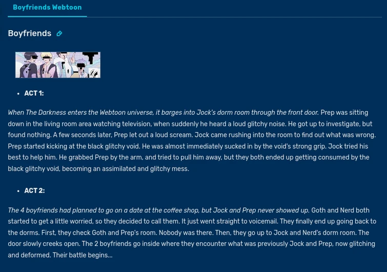 Boyfriends Lore | Fandom