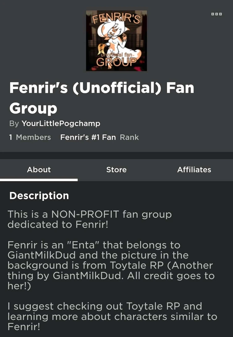 Fenrir's Fan Group | Fandom