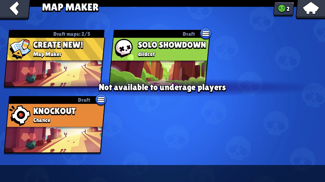 I can’t submit maps because 3-4 years ago I put my age truthfully but ...