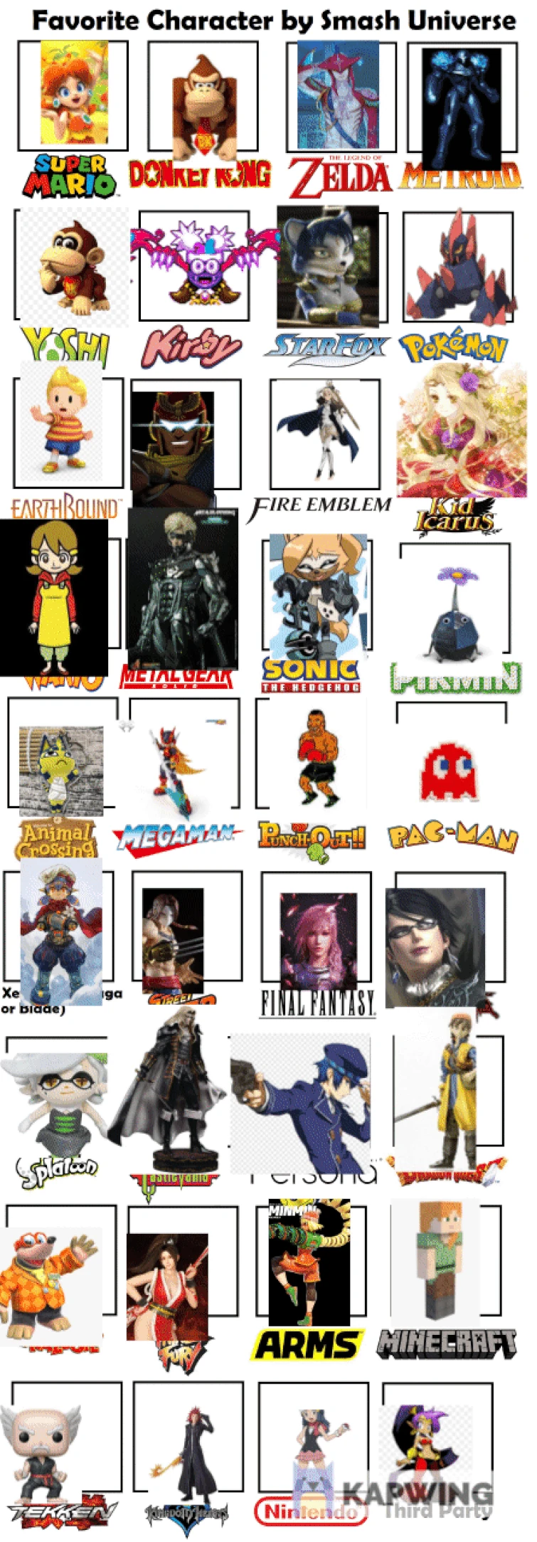 Your Favorite Characters by Smash Universe Template | Fandom