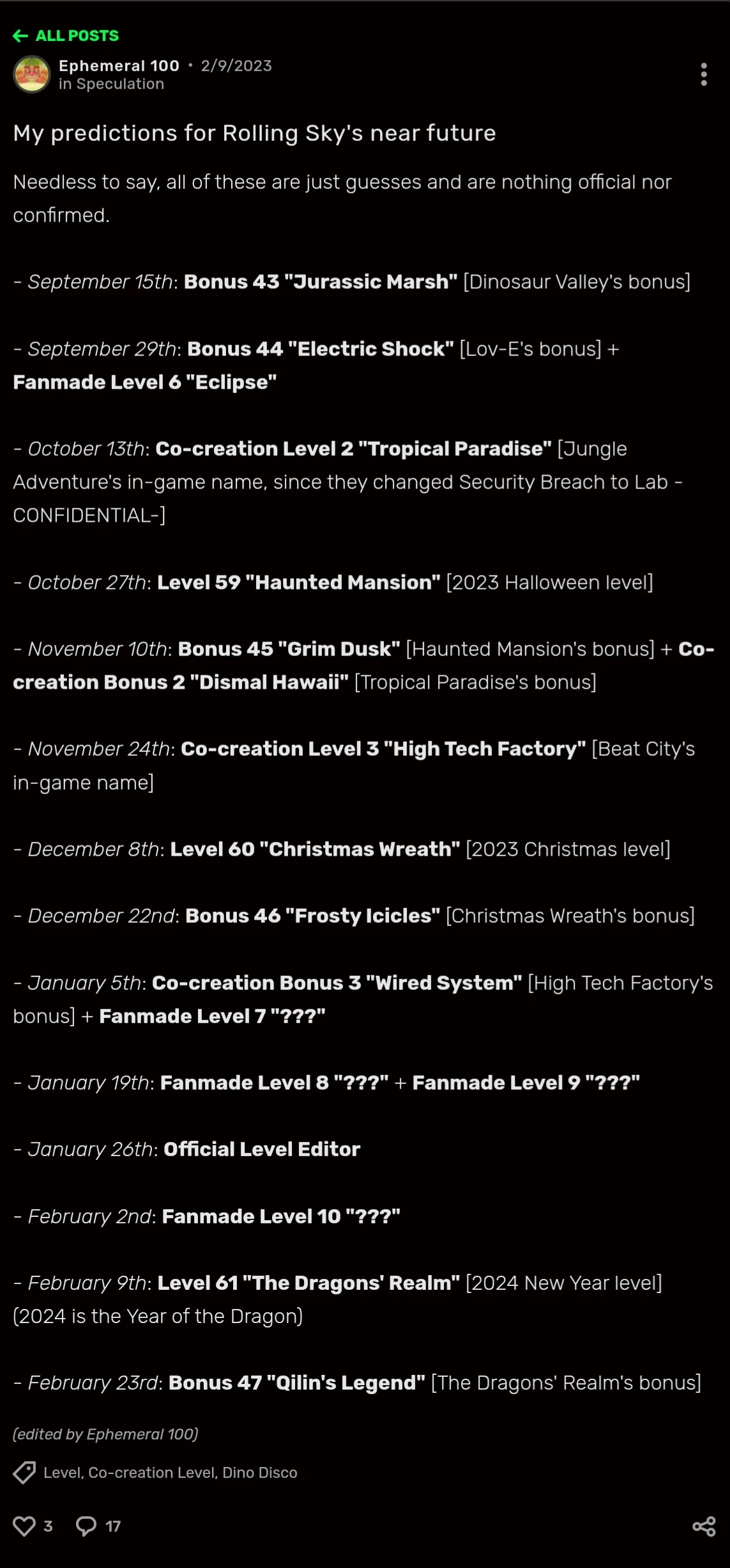 First right predictions! | Fandom