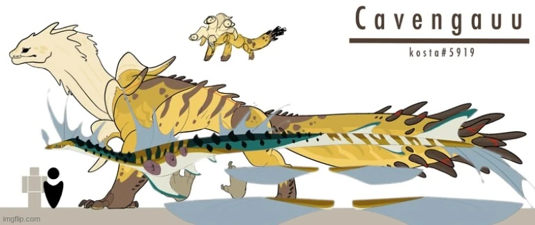 Cavengauu vs Aleicuda size (by concept art) | Fandom