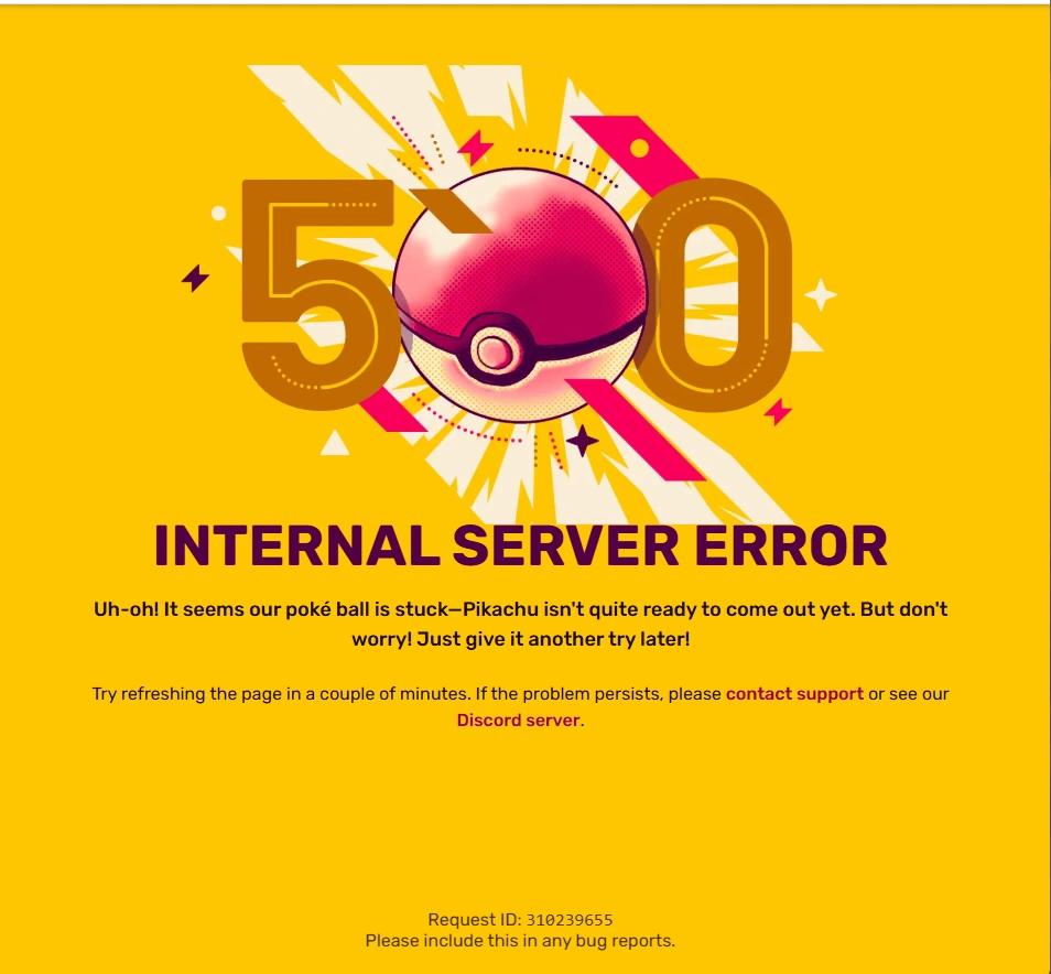 FANDOM LOVES POKEMON. THEY GAVE ME THIS ERROR 2 TIMES | Fandom
