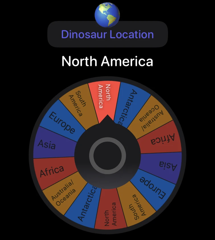 A random Dinosaur generator wheel I made | Fandom