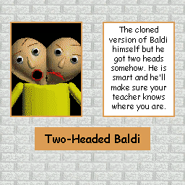 Two-Headed Baldi | Baldi's Basics random maps series Wiki | Fandom