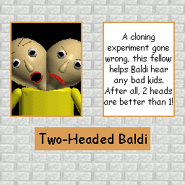 Two-Headed Baldi | Baldi's Basics random maps series Wiki | Fandom