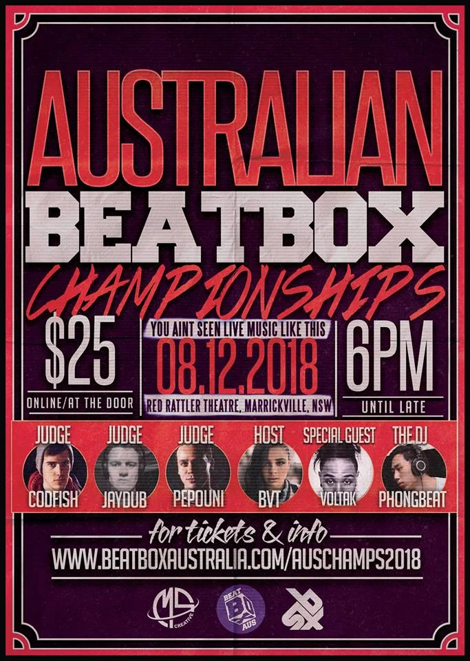 Australian Beatbox Championship 2018 | Beatbox Wiki | Fandom