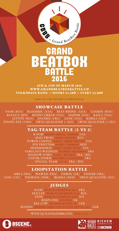 Grand Beatbox Battle 2016 | Beatbox Wiki | Fandom