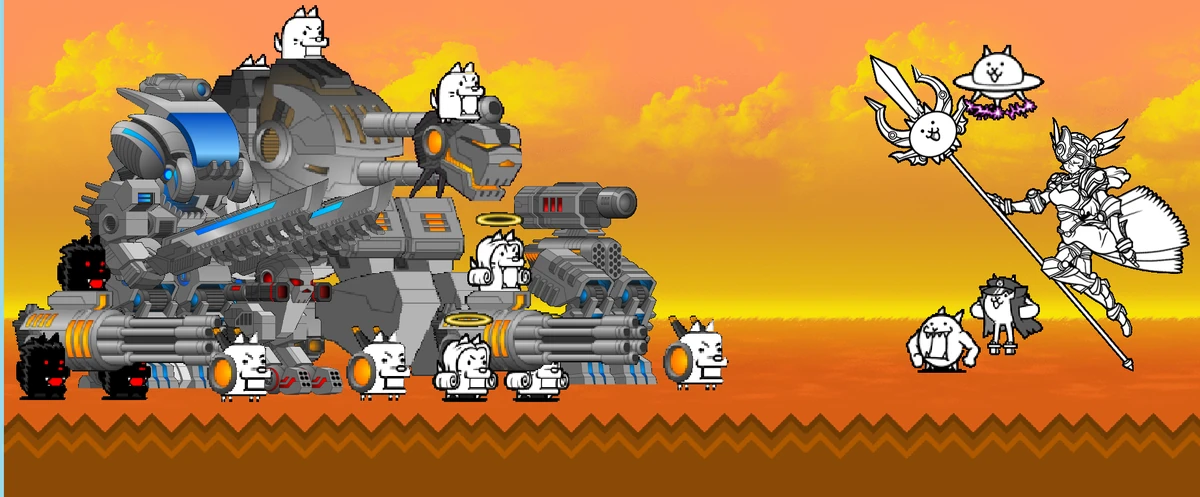 Super mechs X battle cats (collab) | Battle Cats Character Creator Wiki ...