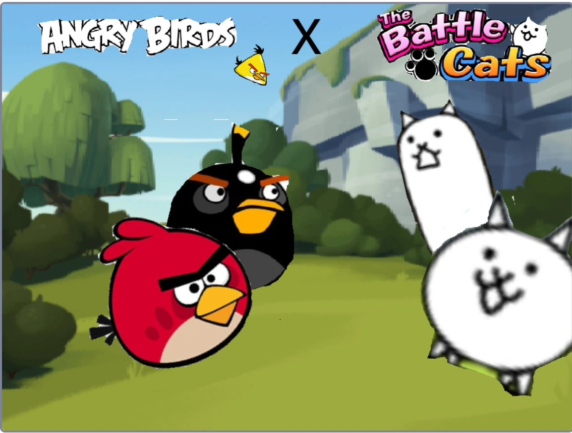Angry birds x battle cats (collab event) | Battle Cats Character ...