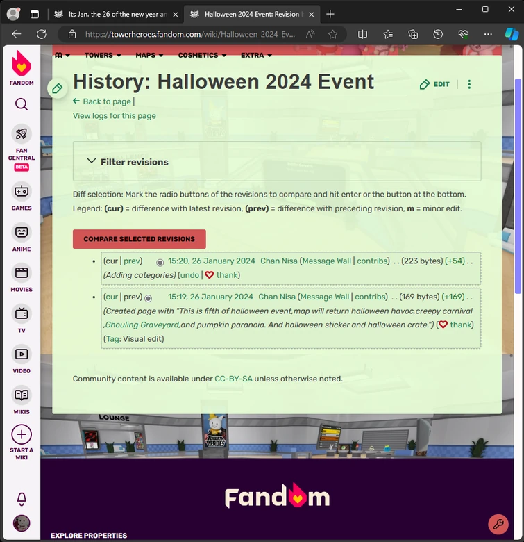 found the creator of the Halloween 2024 page | Fandom