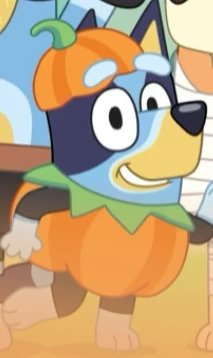 Bluey heeler wearing a pumpkin costume | Fandom