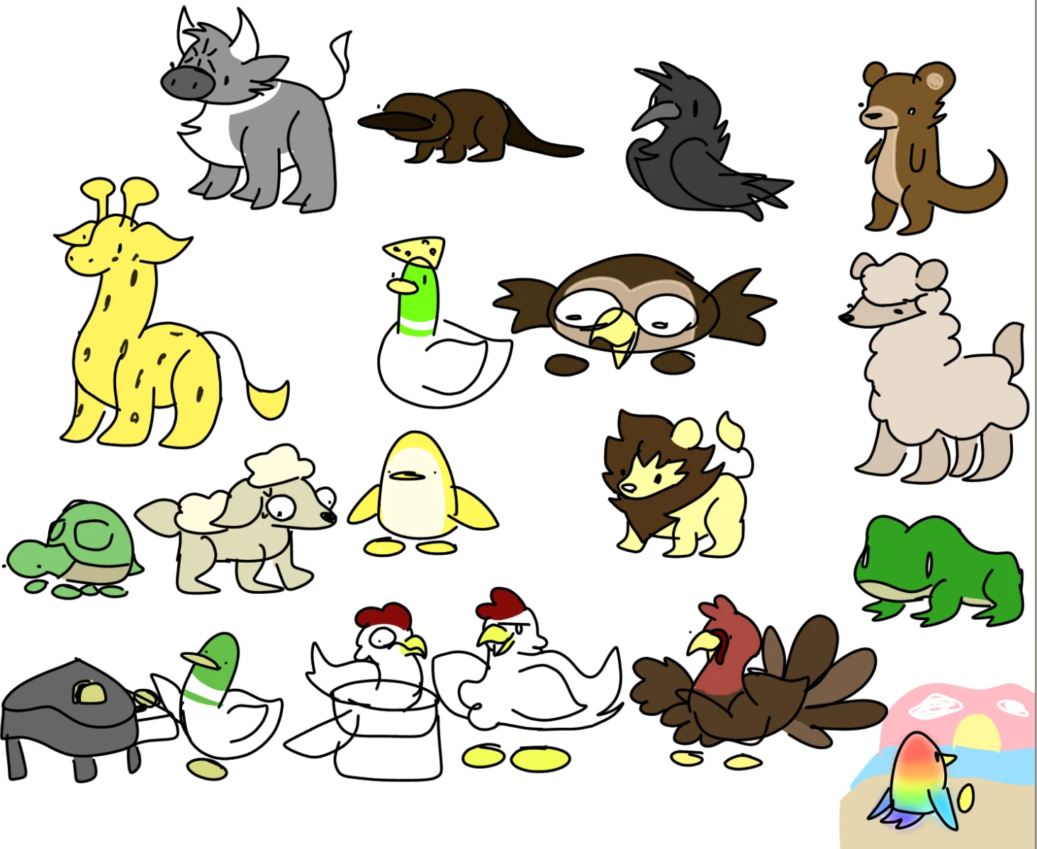 A lot of Adopt Me pet doodles | Fandom