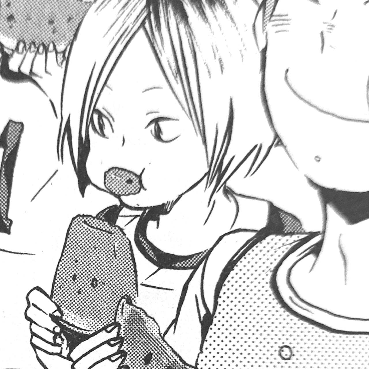 kenma eating watermelon