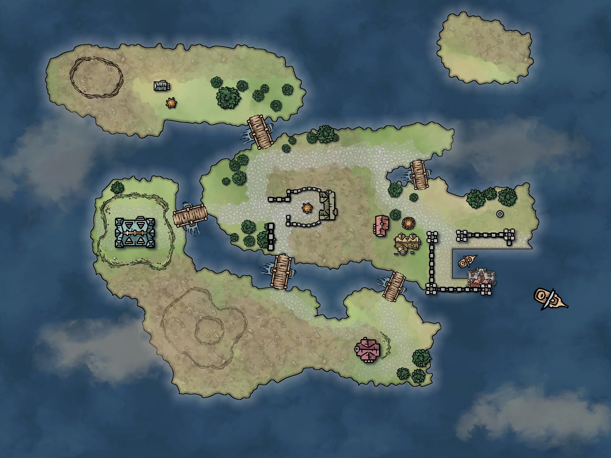 isle of vigils map for dnd | Fandom