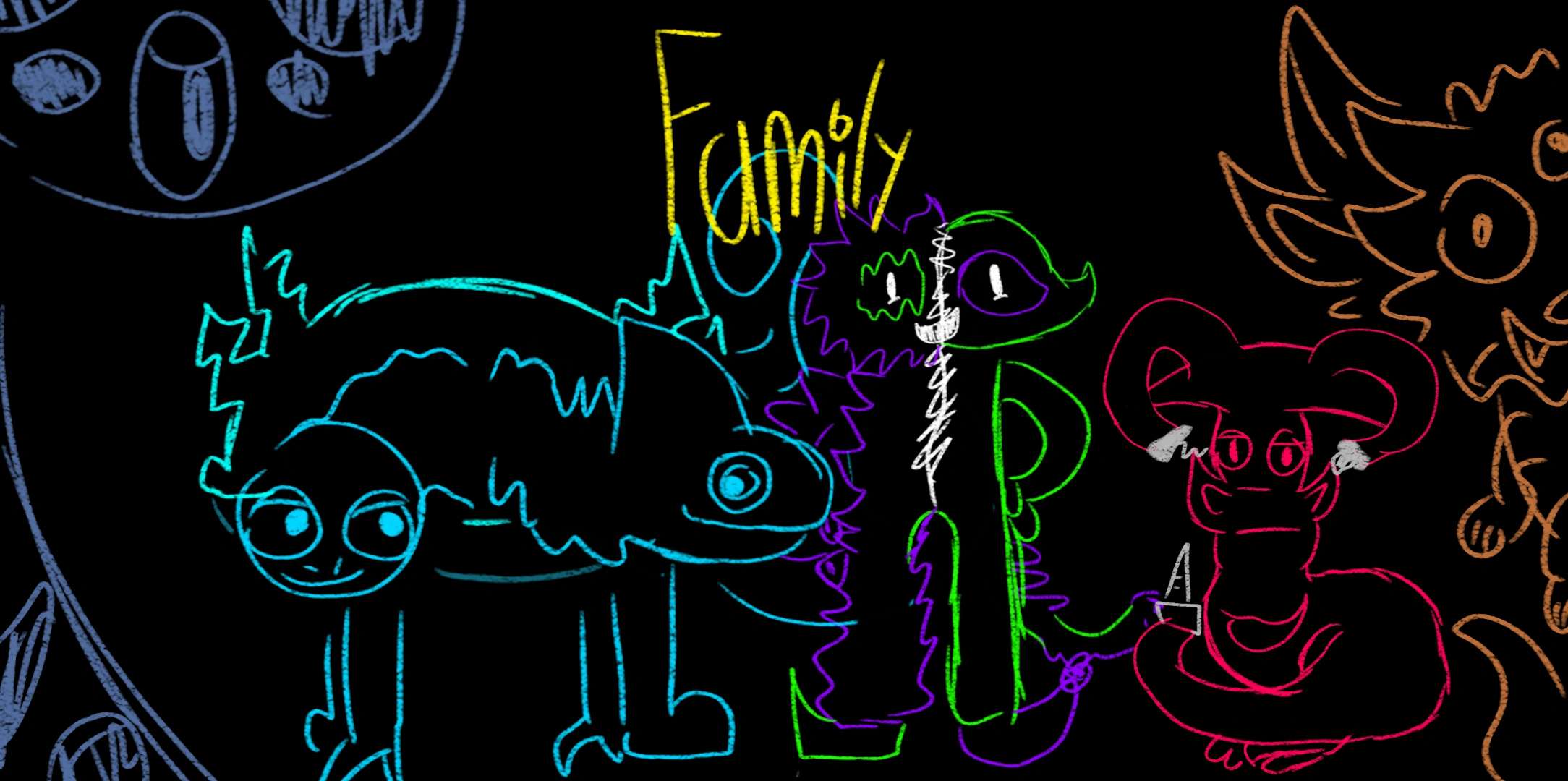 Little doodle of the mutant family :] | Fandom