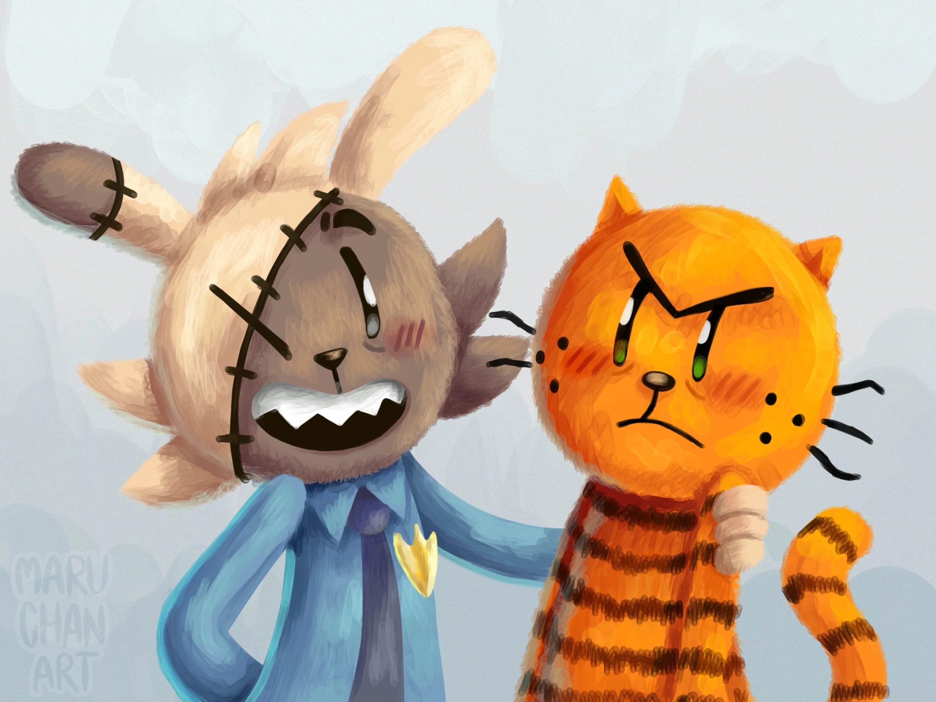 [OC] Painted my Dog Man OC, Fuzzy, and Petey in the Dreamworks Dog Man ...