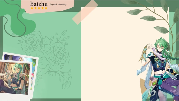 My friend made me a Baizhu wallpaper lol | Fandom