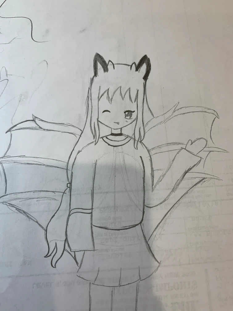 Quick sketch of a half bar dragon half human | Fandom