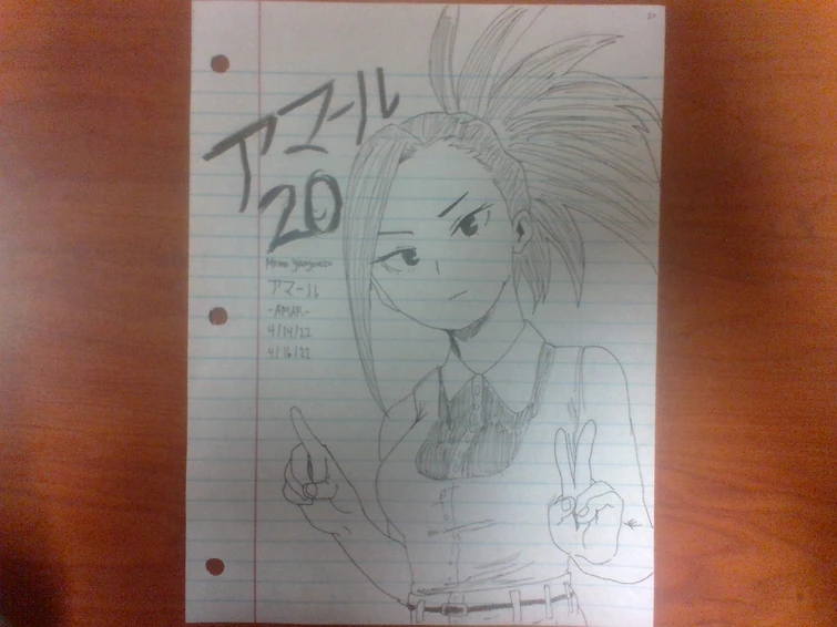 Momo Yaoyorozu (Horikoshi Sketch Reference) | Fandom