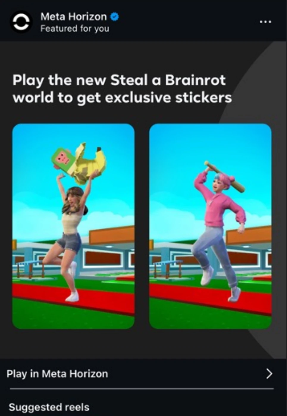 no instagram i dont wan to play meta steal a brainrot | Fandom