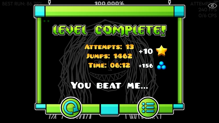 i beat white women, new hardest and first hard demon, banger completion text | Fandom