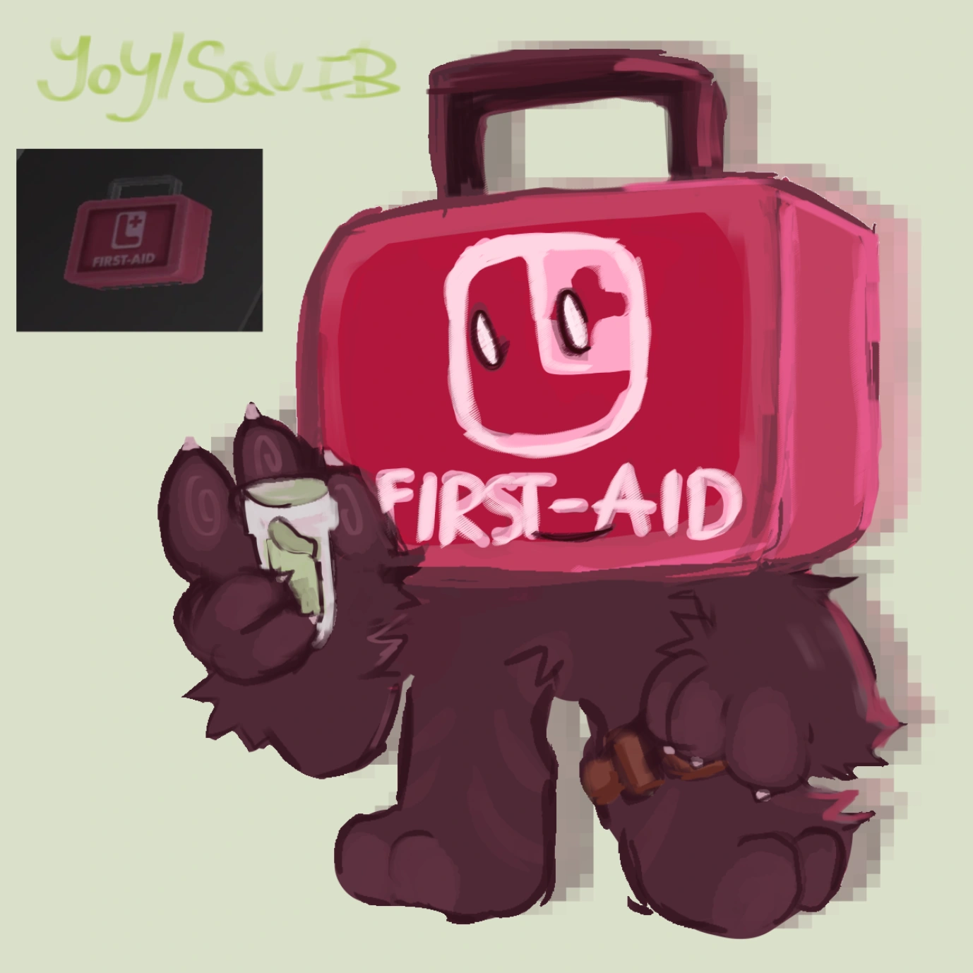 medkit object thing (don’t ask why the creature is holding a test tube ...