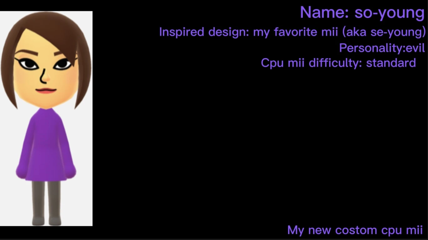 My new costom cpu mii | Fandom