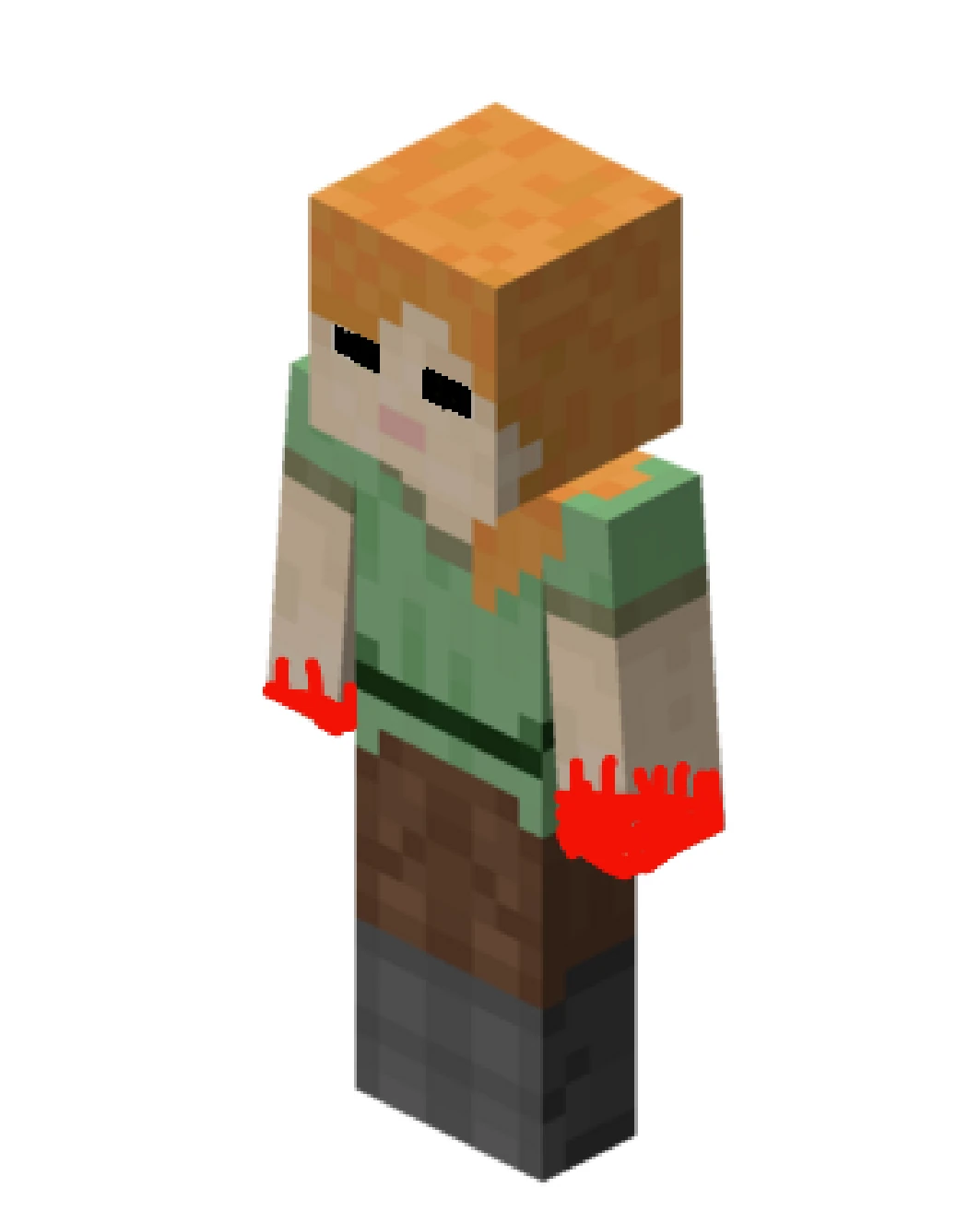 Check out my alex_minecraft_bloody.exe skin I made on Procreate!11!1!1 ...